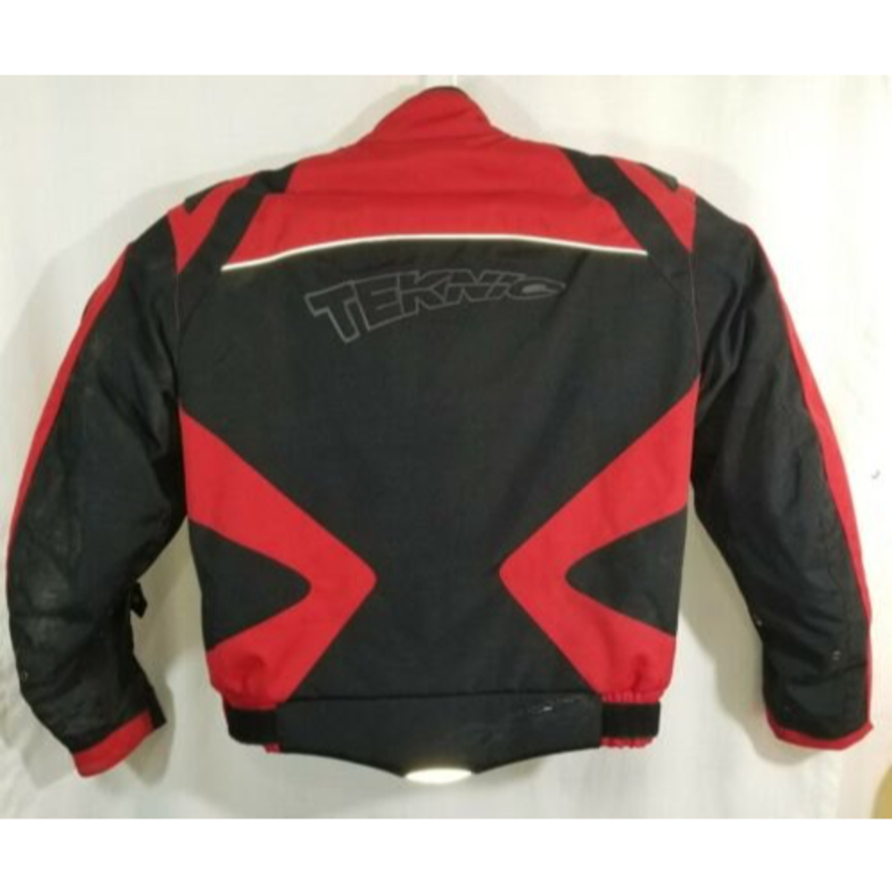 Teknic Hydro Guard Motorcycle Jacket Black Red Padded… - Gem
